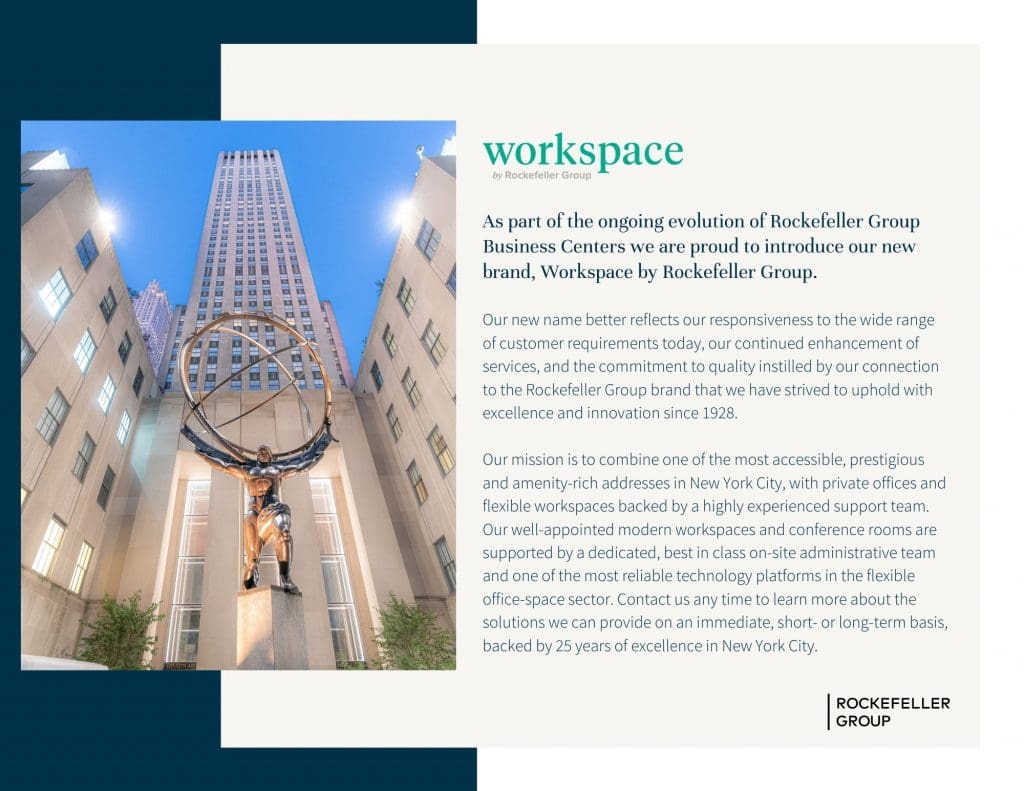 Workspace by Rockefeller Group – Overview